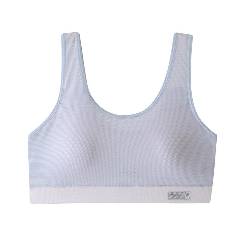 ・対象年齢: 12～15歳・素材: 錦綸、再生繊維・スタイル: スポーツ・カップ: 3/4カップ・カップタイプ: 薄型・ワイヤー: 無・ホック: 無・ストラップ: 固定・機能: 通気性、美背、吸汗、ズレ防止、快適性・シーズン: オールシーズ...