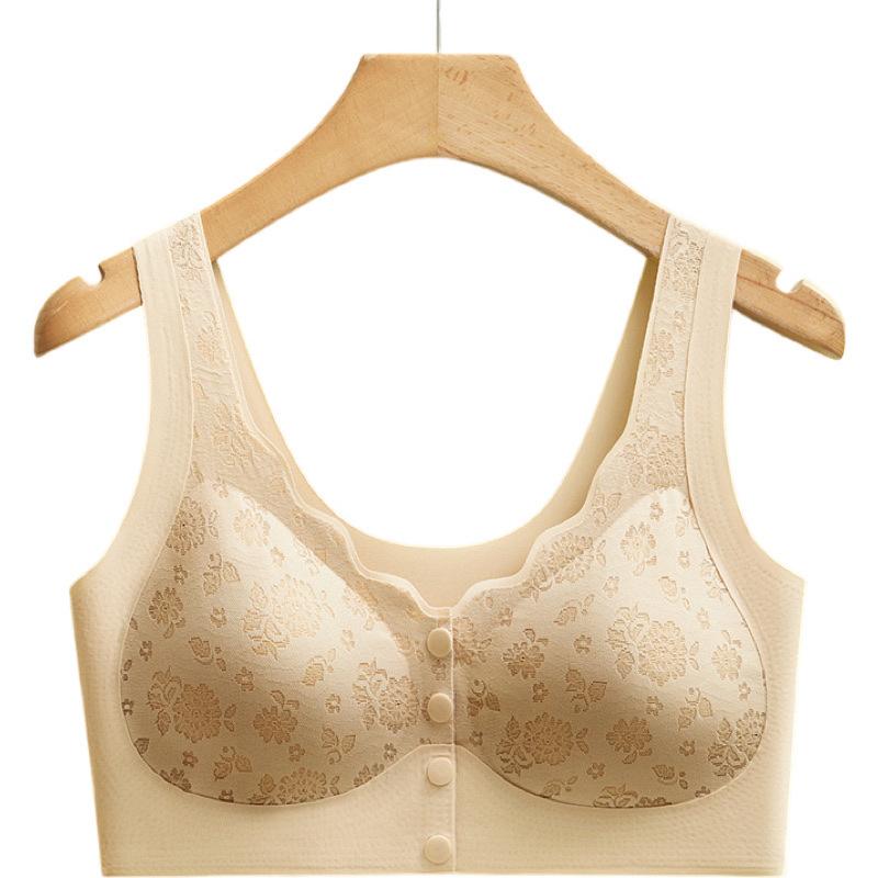 ・スタイル: ベスト・素材: ナイロン・裏地: ナイロン・機能: プッシュアップ、シームレス、通気性、調整、快適、脇肉ケア・カップタイプ: 三角カップ・モールドカップ: 薄型・肩紐: 固定・ホック: フロント・色: グリーン、ベージュ、ライ...