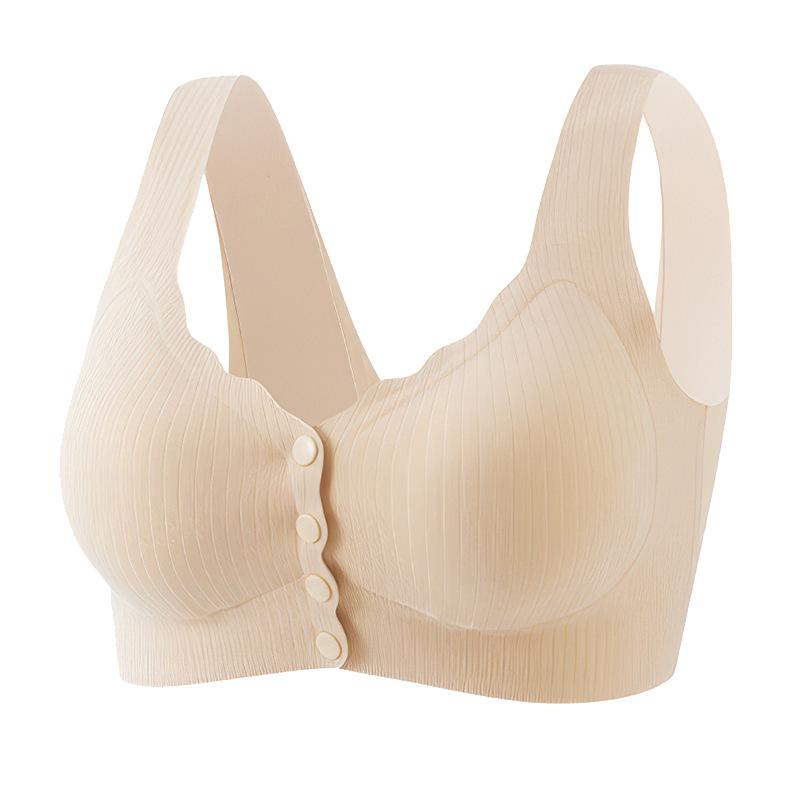 ・スタイル: 背心式・素材: 錦綸、ナイロン・機能: 聚拢, 无痕, 透气, 防走光, 舒适, 收副乳・カップ: フルカップ・カップの厚さ: 薄・肩紐: 固定・ホック: 前・カラー: グレー, ブラウン, ブラック, ベージュ・サイズ: L...