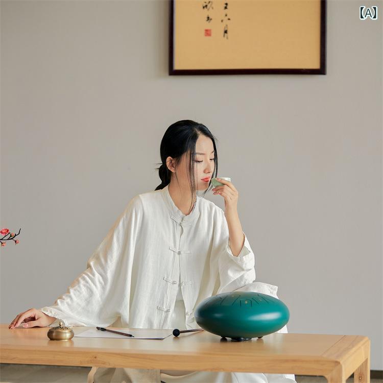 生地名: 麻メイン生地成分: リネンメイン生地成分2: コットンパターン: 純色デザイン: ベーシックモデル袖の長さ: 長袖クラフト: コラージュ/ステッチ貨物番号: 3022ブランド: 百秀紡を読むプレートタイプ: ゆったり型襟タイプ: ...