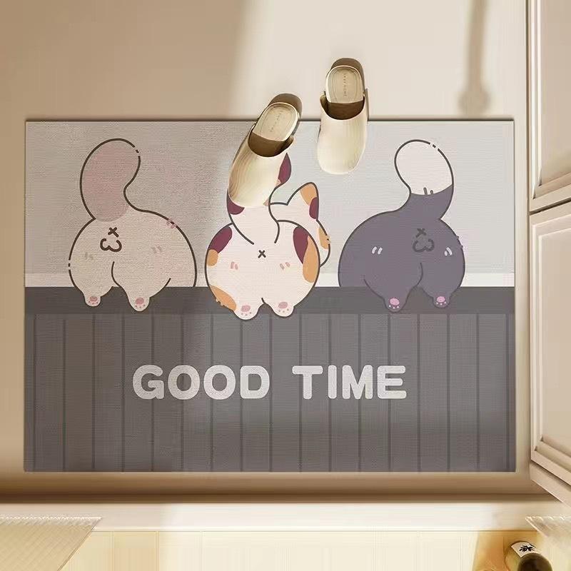 ・素材: 珪藻土・製法: 機械織り・形状: 方形・柄: 動物・洗濯方法: 手洗い・カラー: GOOD TIME, FUNNY, 小熊洗澡, 小熊猫・サイズ: 40*60cm, 45*70cm, 50*80cm, 60*90cm, 80*12...