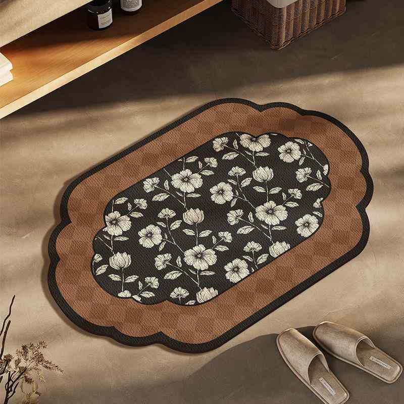 ・項目名: 素材・値: 珪藻泥・項目名: デザイン・値: 格子柄、植物柄・項目名: 形状・値: 不定形・項目名: 洗濯・値: 水洗い・項目名: 色・値: 如花在野A、如花在野B、如花在野C、如花在野D・項目名: サイズ・値: 40×60cm...