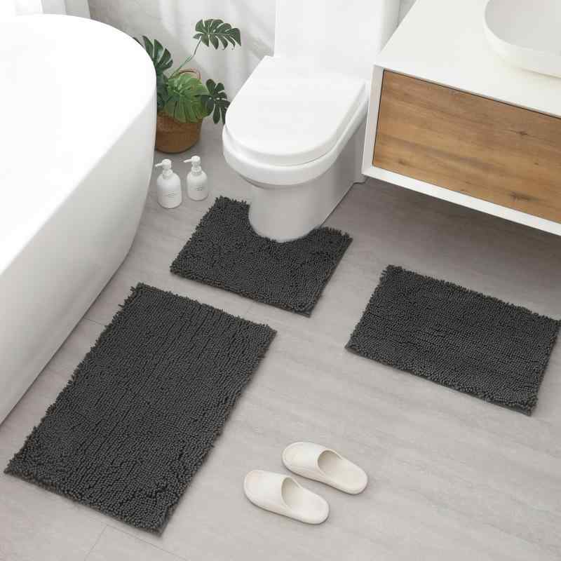 ・素材: ポリエステル・加工方法: 機織り・形状: その他・柄: 無地・洗濯方法: 洗濯機洗い可能・カラー: シルバーグレー, ピンク, ブルー, ダークグレー, ダークグリーン・サイズ: 40*60+50*80+U50*50 3点セット(...