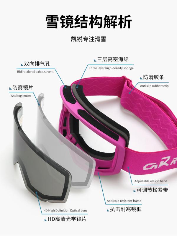 ・カテゴリ: スキーゴーグル・素材: TPU・対象: 子供・機能: 防水、防風、防曇、UVカット、増晰・カラー: 砂紫紅/灰片、砂黒/全面白水銀、砂白/全面REVO冰藍、砂浅緑/全面REVO藍、砂浅紫/全面REVO紫・その他: 二層構造、曇...