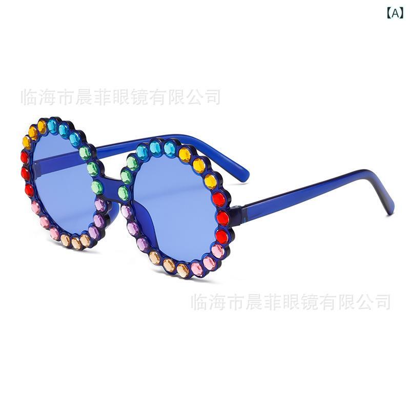 ・項目名: 眼鏡構造・値: フルリム・項目名: 適用シーン・値: 旅行、運転、舞台演出、パーティー・項目名: フレームカラー・値: 子供用カラフルダイヤモンド ブルーフレーム ブルーレンズ、子供用カラフルダイヤモンド ホワイトフレーム ダブ...