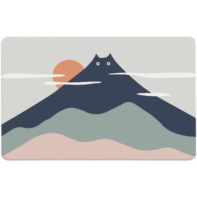 ・素材: 混紡・柄: カートンアニメ・洗濯方法: 手洗い、洗濯機洗い、吸塵・カラー: 莫兰ディ-富士猫, 莫ランディ-緑山猫, 莫ランディ-瞌睡猫, 莫ランディ-雲朵猫, 莫ランディ-夕陽猫, 莫ランディ-猫猫山・サイズ: 40*60CM,...