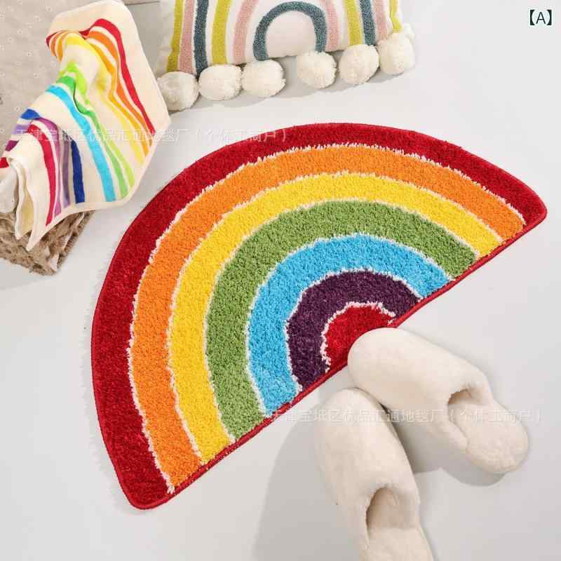 ・ブランド: 优品汇・货号: 半圆仿羊绒地垫・材质: 仿羊绒・工艺: 印花・形状: 异形・图案: 植物花卉,其他・加工定制: 是・清洗类型: 水洗・颜色: 彩虹半圆-1,彩虹半圆-2,彩虹半圆-3,彩虹半圆-4,彩虹半圆-5・尺寸: 40*...