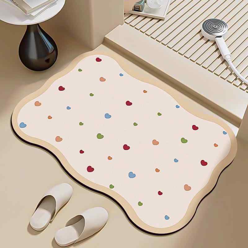 ・素材: 硅藻泥・形状: 円形・柄: 植物、花柄・洗濯方法: 水洗い可能・カラー: 彩色爱心-大圆角, 彩色爱心-长方形, 彩色爱心-椭圆形, 彩色爱心-波浪形, 小白花-大圆角, 小白花-长方形, 小白花-椭圆形, 小白花-波浪形・サイズ...