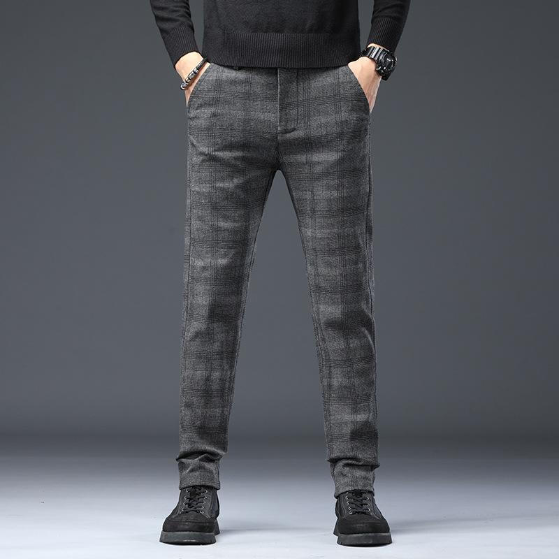 ・スタイル: 軽熟カジュアル・対象: 24-35歳・種類: 基本款・パンツ型: ストレート・パンツ丈: フルレングス・ウエスト: ミドルウエスト・ベルト: 無し・前開き: ジッパー・厚さ: 普通・柄: 格子・許容誤差: 1-3cm・対象年齢...