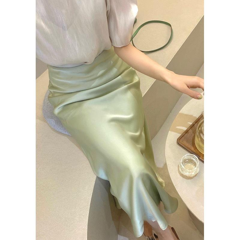 ・柄: 無地・加工: プリント・素材: その他・スカート丈: ミモレ丈・カラー: ブラック, ピンク, 芥子色, シャンパン・サイズ: XXS, XS, S, M, L, XL, 2XL, 3XL, 4XL・スタイル: 通勤・スカートの種類...