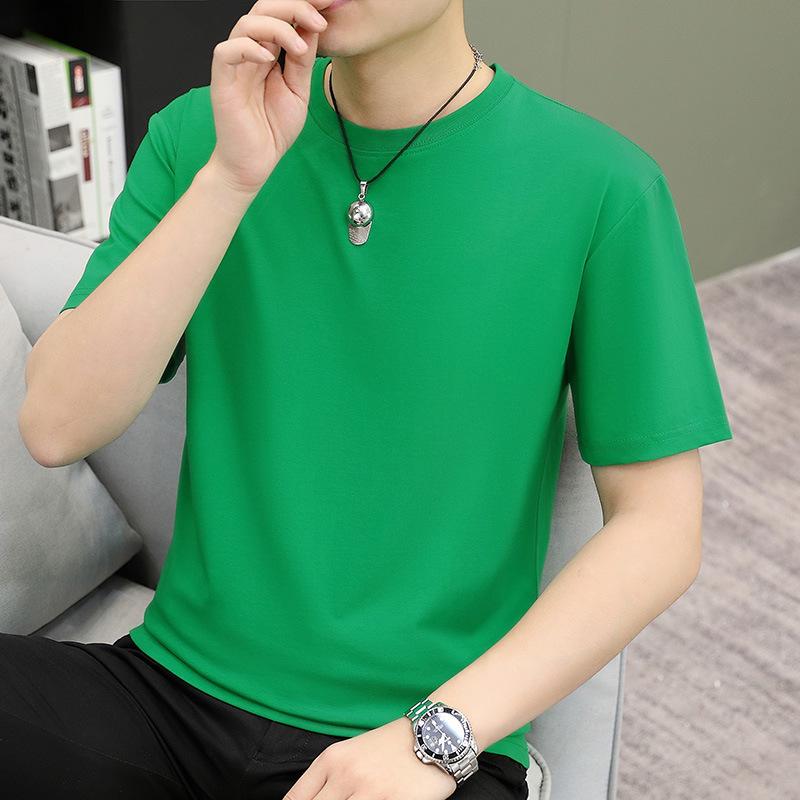 Tシャツ メンズ 半袖 クルーネック 無地 接触 綿100% インナー 草緑 春夏 トップス カジュアル シンプル 通気性 吸汗 普段着 部屋着 メンズファッション 丈夫・カテゴリ: Tシャツ・スタイル: 韓国風・主な素材: 綿・柄: 無地...