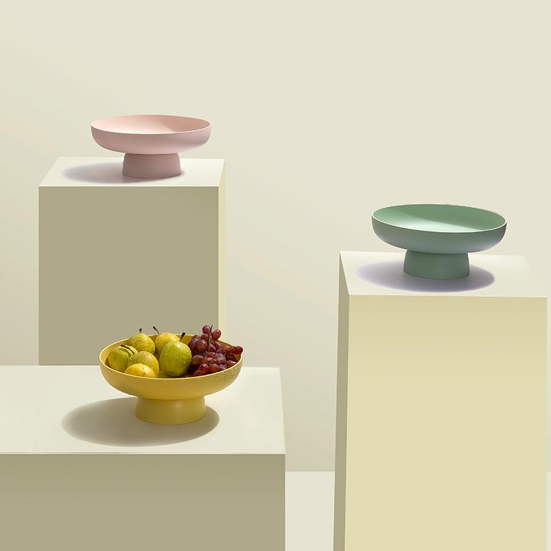 ・素材: プラスチック・カテゴリ: 果物皿・カラー: ホワイト、ピンク、グリーン・スタイル: シンプル・規格: 小雅盘