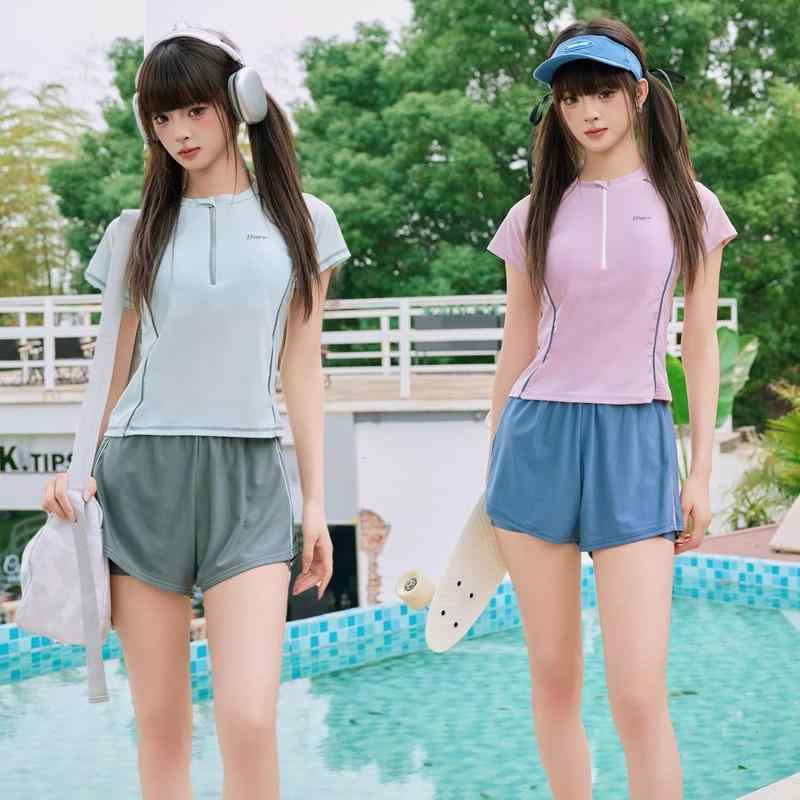 ・対象: 女性・柄: 小清新・主な素材: ポリエステル95% スパンデックス5%・裏地素材: ポリエステル95% スパンデックス5%・グラム重: 250g・用途: 泳ぎ水遊びスポーツ・カラー展開: グリーン・サイズ展開: M,L,XL・スタ...