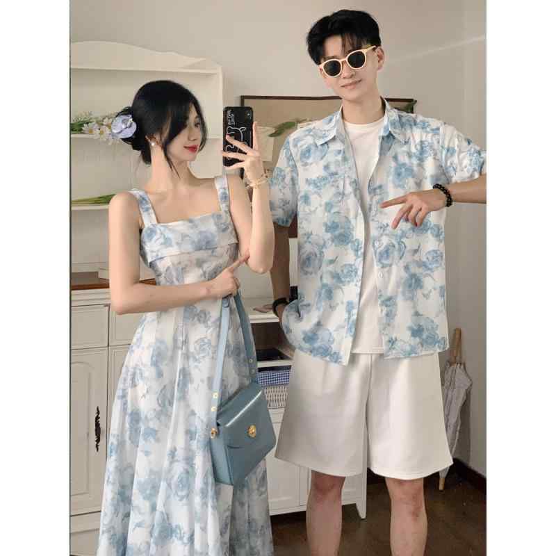 ・商品番号: S9851・袖丈: ノースリーブ・柄: プリント・素材: シフォン・主な素材の組成: シフォン95%以上・カラー: シャツ、ワンピース、シャツ+ショートパンツ・サイズ: S、M、L、XL、2XL、3XL・スタイル: 都会的、通...