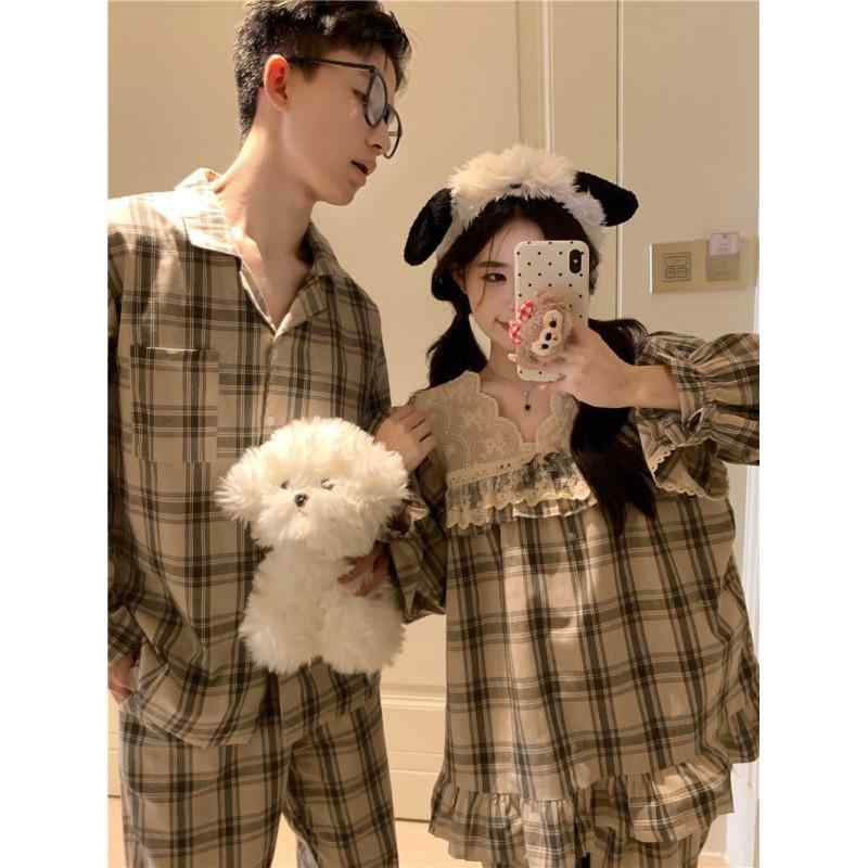 ・商品カテゴリ: パジャマ・素材: 綿麻・スタイル: スイート・主な素材: 麻100%・厚さ: 普通・生地の厚さ: 181-200g/平方メートル・ネックライン: 襟付き・袖丈: 長袖・パンツ丈: 長ズボン・機能: カジュアル, 通気性, ...