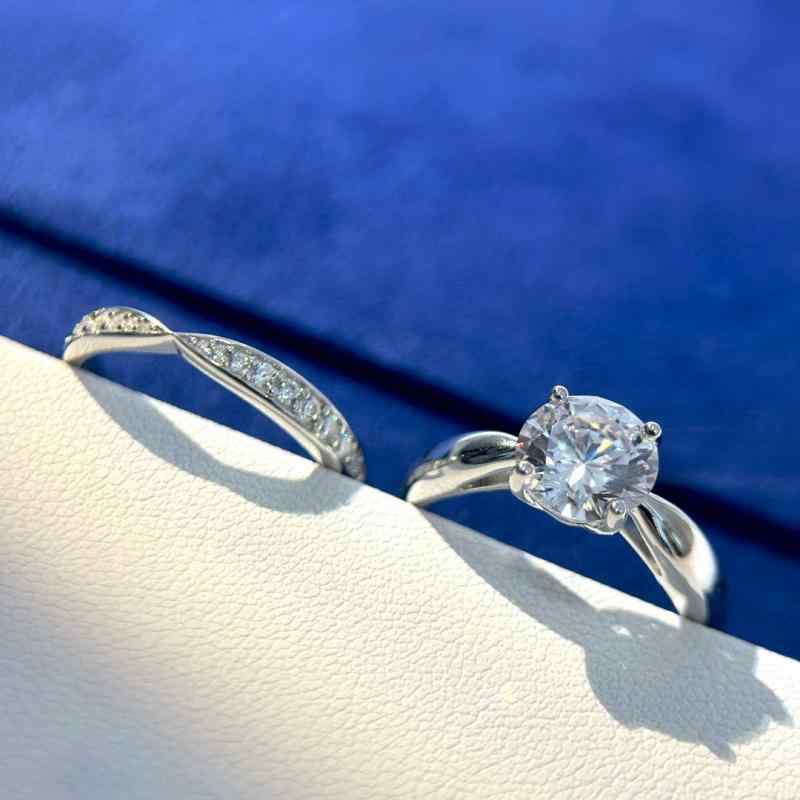 ・商品種類: リング、指輪・素材: シルバー925・デザイン: 幾何学型・加工技術: 精工・カラー: 二合一四爪リング・サイズ: 6号, 7号, 8号・スタイル: 高級感, ファッション通勤・対象: 女性