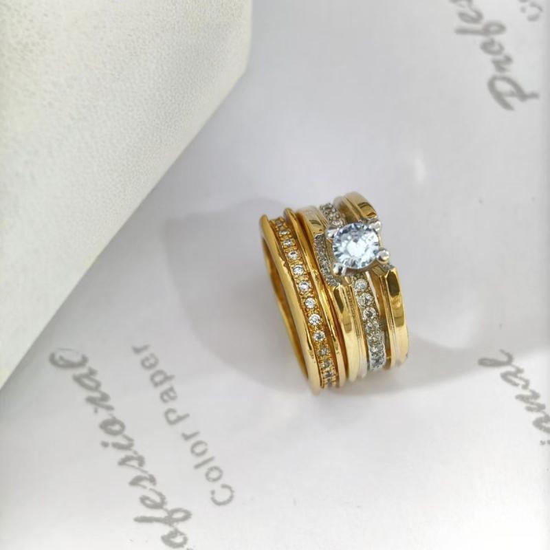 ・種類: リング、指輪・素材: 銅・造型: 幾何学型・処理工芸: 镶钻・スタイル: 男女兼用・カラー: ゴールド・サイズ: 6号、7号、8号、9号、10号・流行要素: 円形、楕円、環形、四辺形・スタイル: ファッションOL・重量: 約11g...