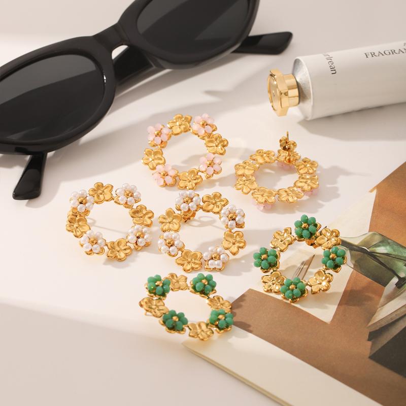 ・項目名: 素材・値: ステンレス・項目名: 造型・値: 花・項目名: 処理・値: 電気メッキ・項目名: カラー・値: OD-E10688, OD-E10688-GR, OD-E10688-WT・項目名: 流行要素・値: パール・項目名: ...