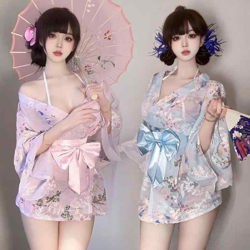 ・カテゴリ: 和服・スタイル: 制服・素材: ポリエステル・対象: 女性・カラー: ブルー、ピンク・サイズ: フリーサイズ・主素材含有量: 30-50%