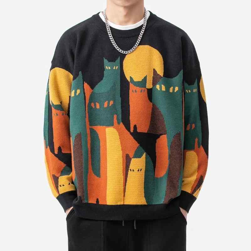 ・商品カテゴリ: ニット・スタイル: 流行・袖丈: 長袖・厚さ: 普通・対象年齢: 成人・対象: 男性・カラー: アプリコット、ブラック・サイズ: M, L, XL, 2XL, 3XL・ネックライン: ラウンドネック・フィット: ルーズ・素...