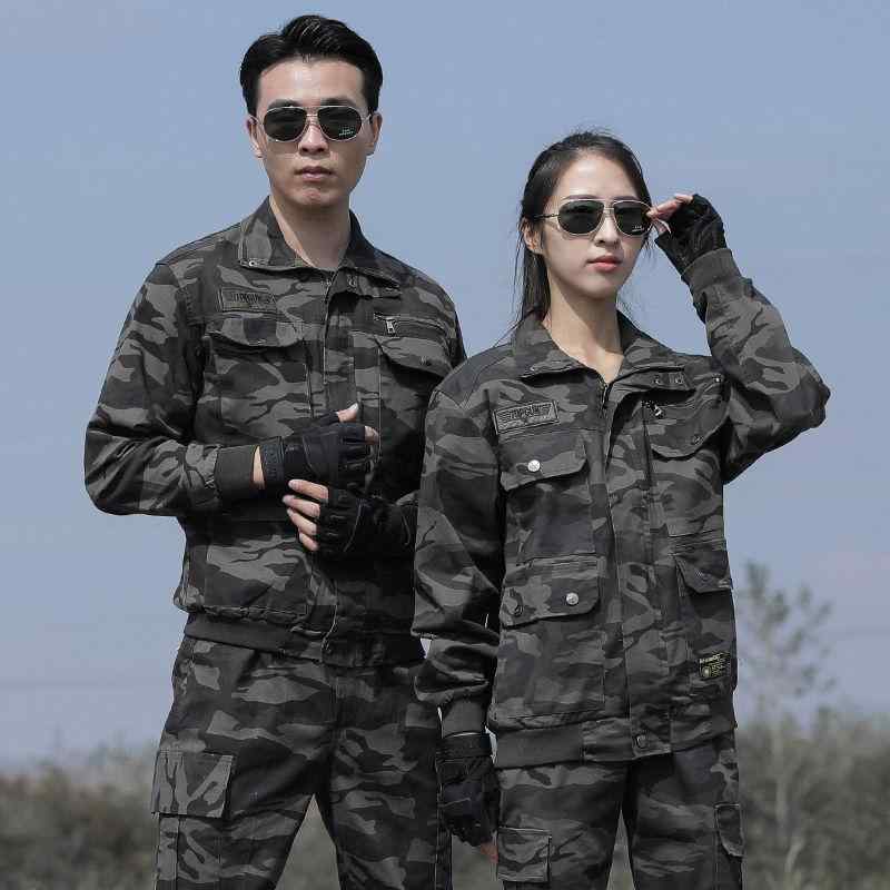 ・カテゴリ: 迷彩服・素材: 綿100%・機能: 通気性、吸湿性、速乾性・柄: 迷彩・対象: 大人・対象性別: 男女兼用・シーン: スポーツ、サイクリング、ハイキング、登山、キャンプ、射撃、武術、護身・カラー: 黄迷彩（上下セット）、黒花（...