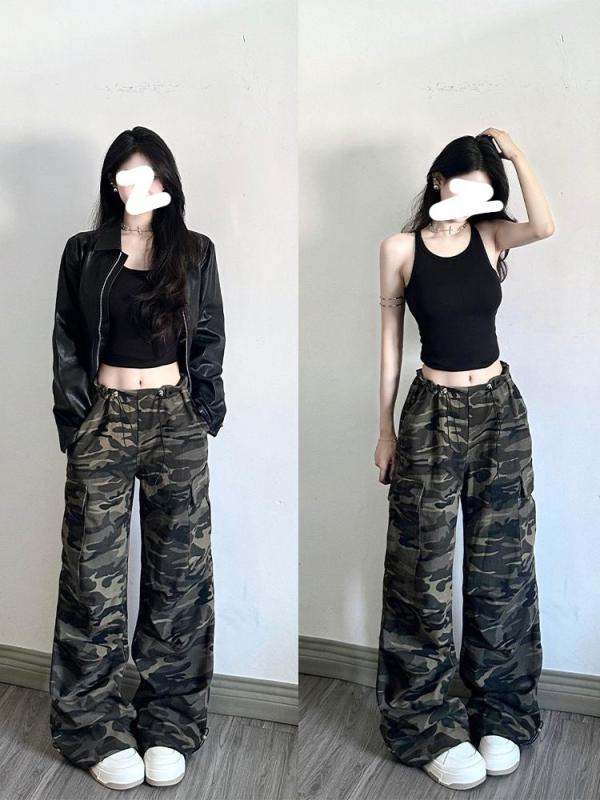 ・スタイル: ワークパンツ・パンツ丈: フルレングス・ウエスト: ハイウエスト・カラー: 迷彩柄・サイズ: XS、S、M、L、XL、2XL・主な素材: スパンデックス・カテゴリ: ジーンズ