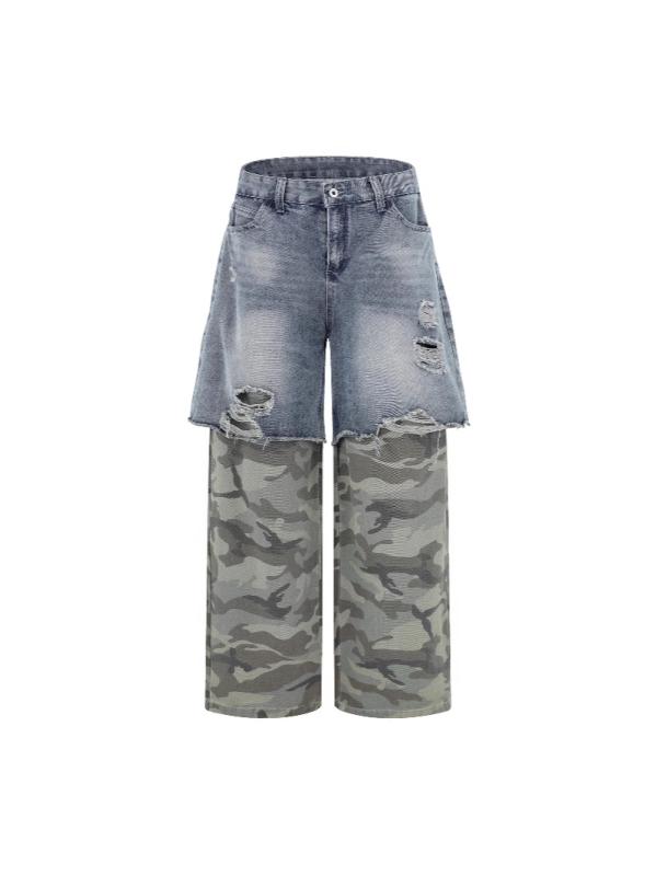 ・カテゴリ: ジーンズ・スタイル: ストリート・素材: 綿・パンツ丈: フルレングス・股上: ミドルウエスト・厚さ: 普通・デザイン: 3D・カラー: ブルー・サイズ: M、L、XL、XXL・パンツのシルエット: ストレート・ストレッチ: なし