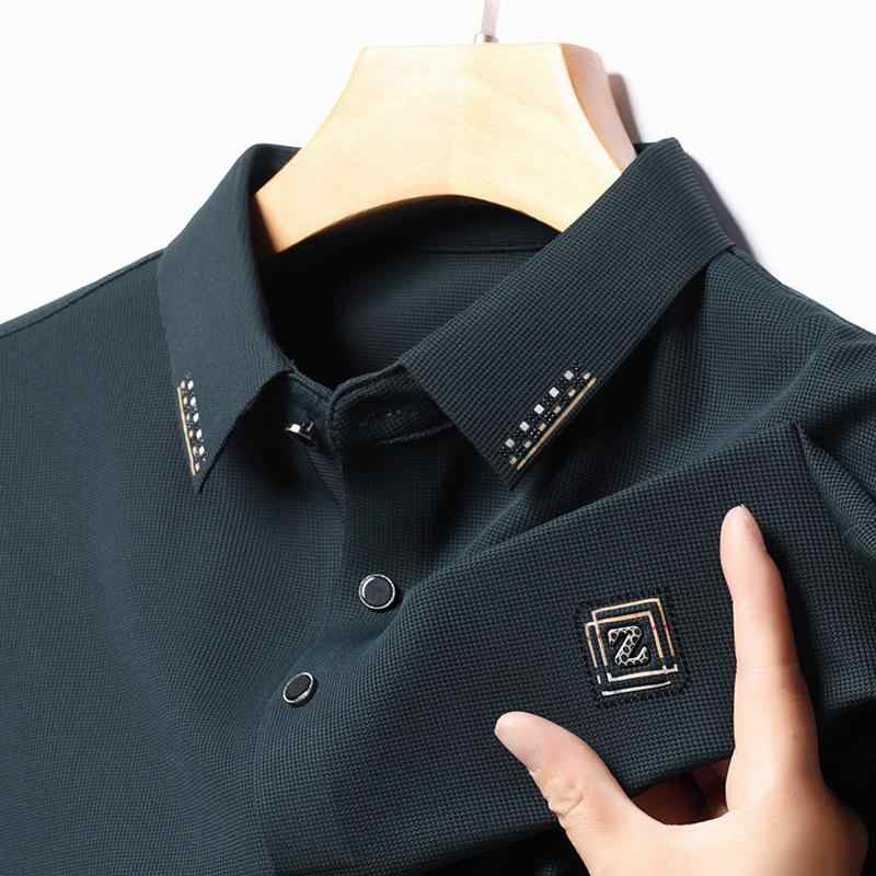 ・スタイル: カジュアル・袖丈: 長袖・フィット: 合身・柄: 無地・厚さ: 普通・素材: 化学繊維混紡・素材構成: ポリエステル81-90%・対象: ビジネス (35歳以上)・カラー: 墨グリーン、深カフェ、上青・サイズ: M、L、XL、...