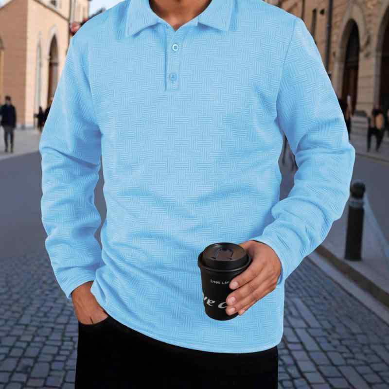 ・カテゴリ: ポロシャツ・スタイル: ビジネス・袖丈: 長袖・フィット: ルーズ・柄: 無地・加工: プリント/染色・厚さ: 普通・対象年齢: 24-35歳・素材: 麻混紡・主な素材: 綿60%・適用場面: 旅行・カラー: ホワイト, グレ...