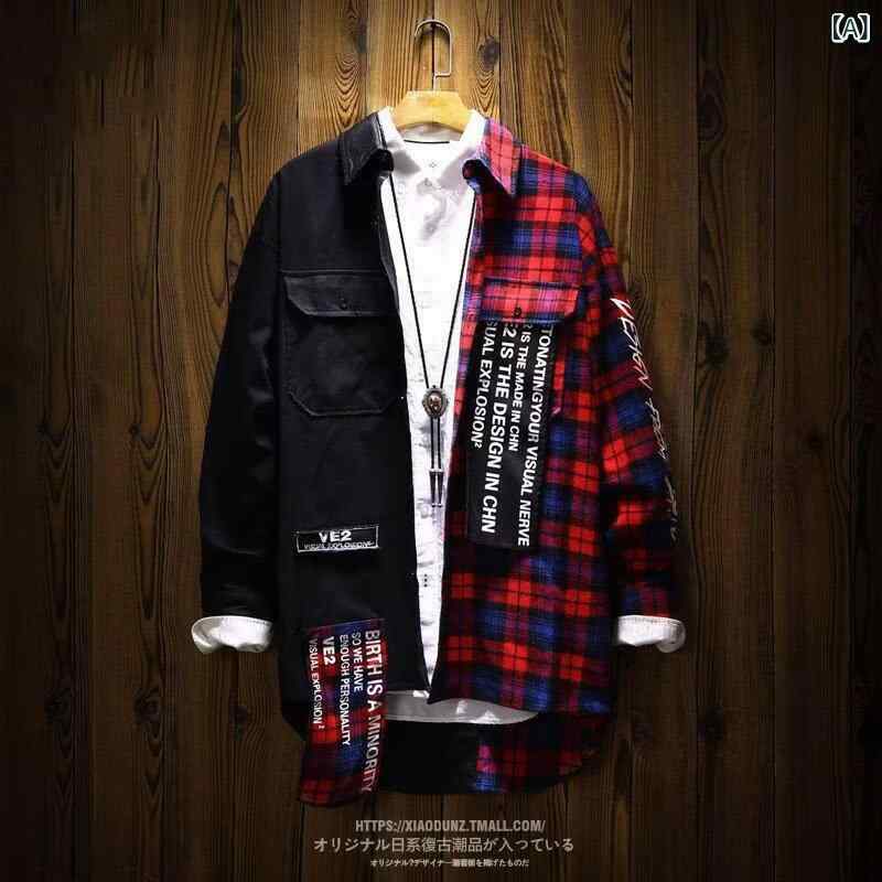 ・カテゴリ: シャツ・スタイル: 港風・生地: 綿混紡・柄: 花柄・版型: ルーズ・襟型: 襟付き・袖丈: 長袖・厚さ: 普通・対象: 青少年、成人男性・素材: ポリエステル繊維31〜50%・カラー: レッド、ブルー・サイズ: M、L、XL...