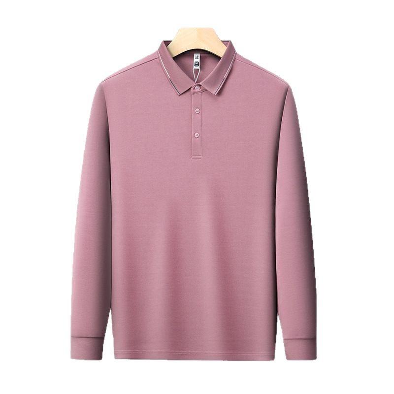 ・スタイル: ビジネス通勤・柄: 無地・フィット: ルーズ・対象: ミドルエイジ・タイプ: プルオーバー・襟型: 襟付き・袖丈: 長袖・フード: なし・厚さ: 普通・カテゴリ: 長袖, Tシャツ・素材: ポリエステル62.4%、綿35%、桑...