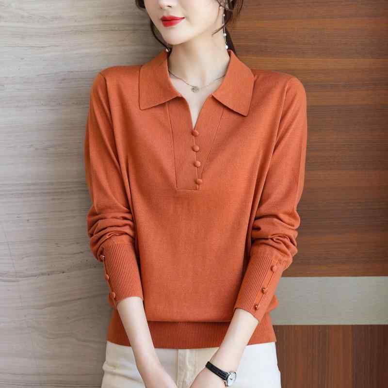 ・素材: アクリル、ポリエステル・柄: 無地・厚さ: 中厚・組み合わせ: 単品・スタイル: プルオーバー・シルエット: ゆったり・袖丈: 長袖・ネックライン: ポロネック・デザイン: 切り替え・カラー: グリーン、キャメル、オレンジ、ピンク...