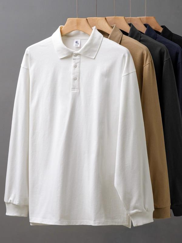 ・スタイル: ビジネス・袖丈: 長袖・フィット: ゆったり・柄: 無地・厚さ: 普通・素材: 綿96%以上・シーン: デイリー・カラー: ホワイト、ブラック、ネイビー、グレー、ダークグレー・サイズ: XS、S、M、L、XL、2XL、3XL、...