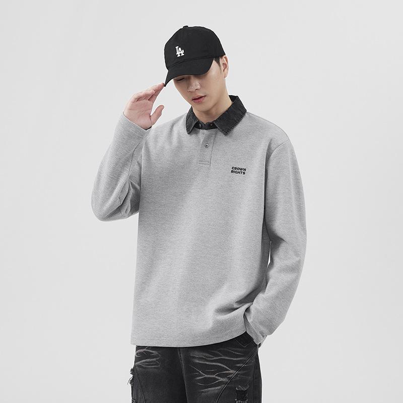 ・スタイル: 流行・素材: ポリエステル、綿・柄: 文字・タイプ: プルオーバー・ネックライン: 襟付き・袖丈: 長袖・厚さ: 普通・対象: 若者・シーン: カジュアル・ディテール: 配色・プリントテーマ: テキスト・工艺: プリント・カラ...