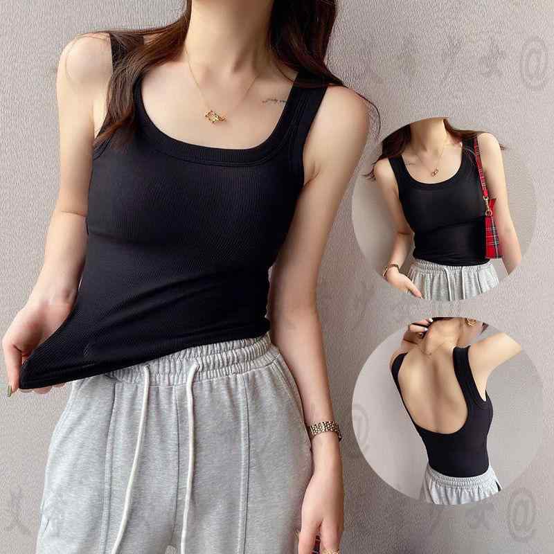 ・素材: 粘纤・カテゴリ: ワイドストラップタンクトップ・カラー: ホワイト、ブラック、レッド・サイズ: フリーサイズ・スタイル: 韓国風・ネックライン: スクエアネック・その他: パッド付き・主素材含有量: 90-95%・生地の厚さ: 厚...