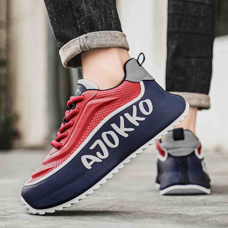 ・カテゴリ: 厚底靴・開き口の深さ: 浅口（7cm以下）・対象年齢: 青年（18～40歳）・スタイル: カジュアル・対象: メンズ・柄: 拼色・アッパー素材: 合成PU・つま先の形状: ラウンドトゥ・ヒールの高さ: ミドルヒール（3～5cm...