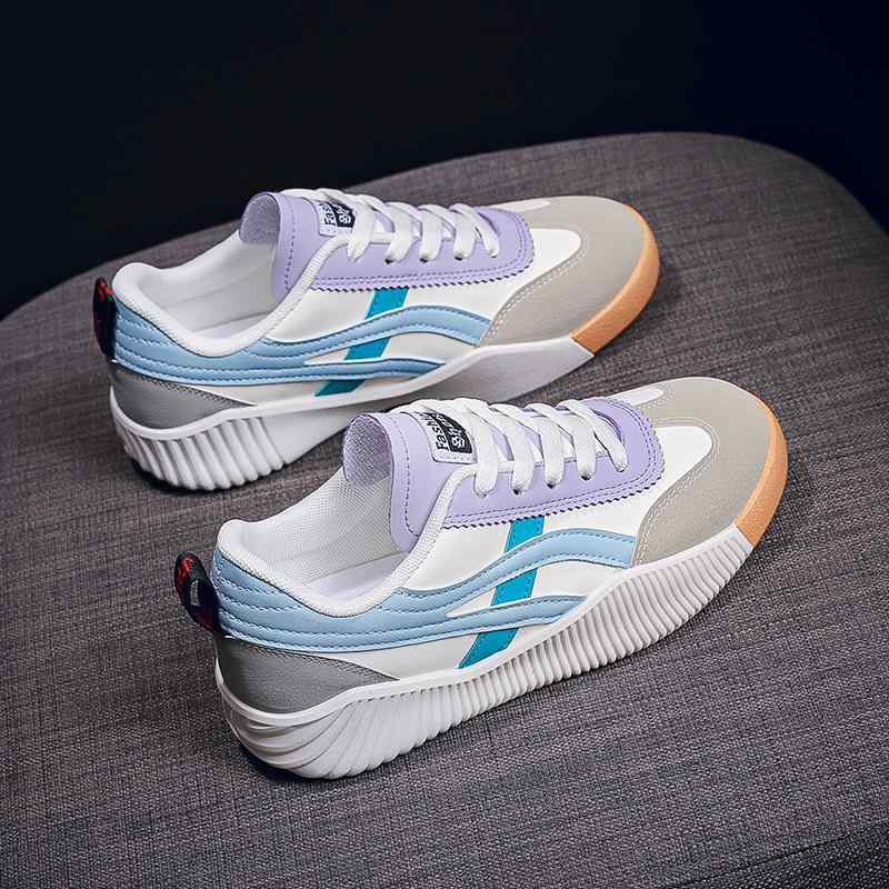 ・スタイル: 韓国版・流行要素: ステッチ、レザー・靴のつま先の形状: ラウンドトゥ・アッパー素材: 合成皮革・靴のヒールの高さ: 低め (1-3cm)・柄: 無地・適合シーズン: 夏、春、秋・カラー: ブルー、ブラック・サイズ: 35、3...