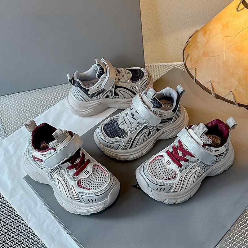 ・商品カテゴリ: 網面鞋・色: 灰色, レッド・サイズ: 24.5, 25.5, 26.5, 27.5, 28.5, 29.5, 30.5, 31.5, 32, 33・対象年齢: 7～12歳, 4～6歳, 13～16歳・アッパー素材: PU...