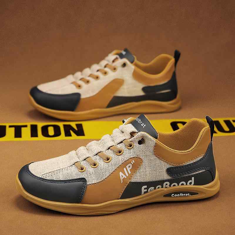 ・カテゴリ: 運動風カジュアルシューズ・対象年齢: 青年（18-40歳）・スタイル: 韓国風・機能: 通気性、軽量、防滑・素材: アッパー/帆布、ソール/ゴム、インソール/EVA、ライニング/網布・性別: 男・柄: 無地・着用方法: スリッ...