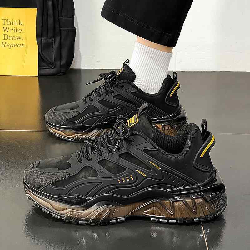 ・商品カテゴリ: スニーカー・対象年齢: 青年（18～40歳）・スタイル: 韓国風・機能: 通気性、軽量・アッパー素材: 合成PU・ソール素材: ゴム・着用方法: 前紐・流行の要素: ステッチ・ヒールの形状: 厚底・裏地素材: メッシュ・つ...