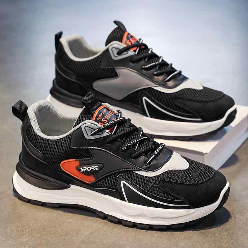 ・商品カテゴリ: スニーカー・対象年齢層: 青年（18～40歳）・スタイル: 韓国風・機能: 通気性、防滑、耐摩耗性・アッパー素材: PU+メッシュ・ソール素材: ゴム・靴の履き方: 前紐・流行の要素: クロスストラップ、レザー・ヒールの形...