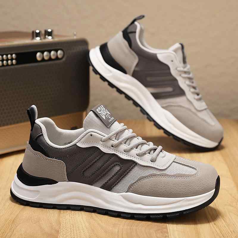 ・カテゴリ: スニーカー・対象年齢: 成人・スタイル: スポーツ・機能: 耐摩耗性、衝撃吸収・性別: 男性・柄: 無地・アッパー素材: メッシュ・ソール素材: ゴム・着用タイプ: レースアップ・人気要素: ステッチ・ヒールの形状: ウェッジ...