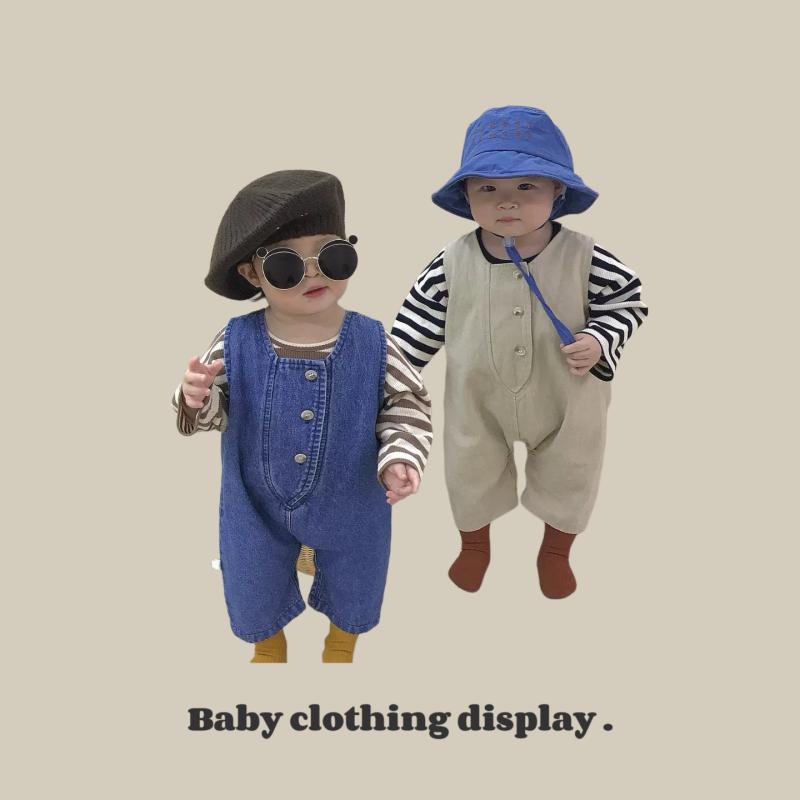 ・スタイル: 韓国版・素材: 綿・安全等級: B類・パンツ丈: 9分丈・主な素材の成分: 綿95%・対象: 男女兼用、ベビー・幼児(1~3歳、80~100cm)・シーズン: 秋・種類: サロペット・股部分: 開きあり・生地加工: 柔らか加工...