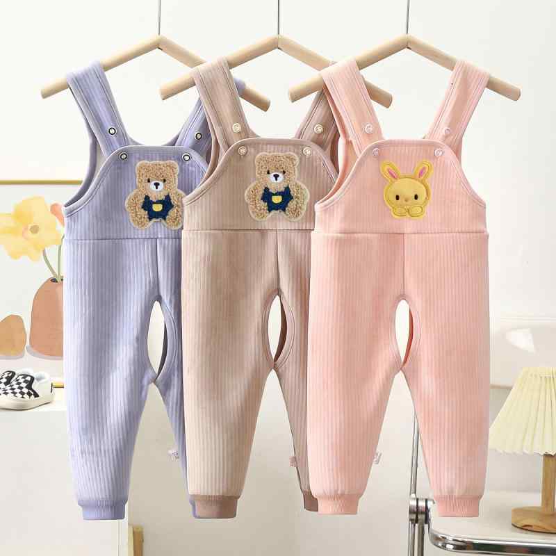 ・スタイル: カジュアル・生地の種類: その他・安全レベル: A・パンツ丈: ロング・メイン素材: ポリエチレン繊維・対象: 男女兼用・対象年齢: 新生児 (0-1歳、80cm以下)・種類: サロペット・色: ピンク小熊, ブルー小熊, グ...