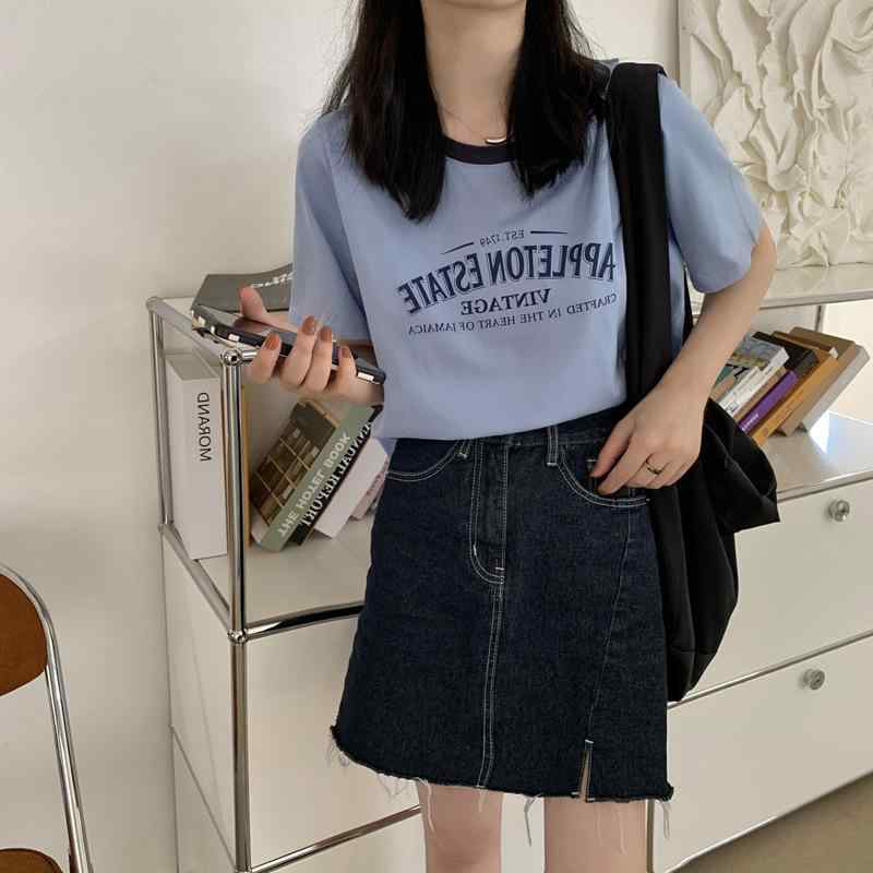 ・カテゴリ: Tシャツ・スタイル: 通勤風・主な素材: ポリエステル・柄: 文字・袖丈: 短袖・衣丈: 短め（40-50cm）・ネックライン: 丸首・袖型: 標準・フィット感: ルーズフィット・カラー展開: ホワイト、ブルー、グレー・サイズ...
