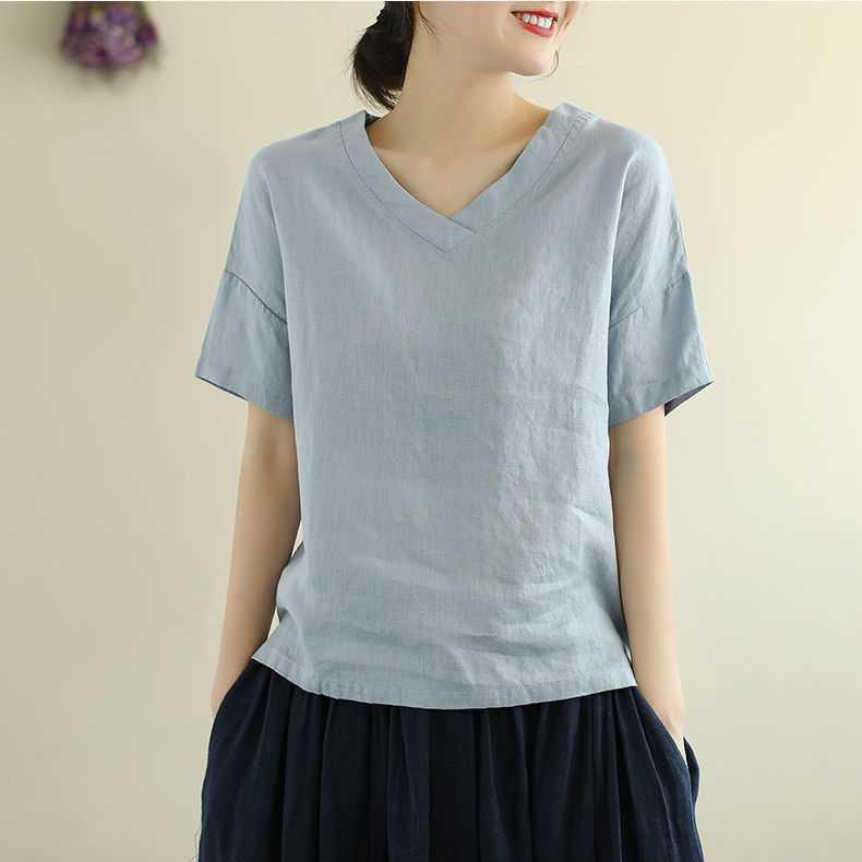 ・カテゴリ: Tシャツ・スタイル: 甘め・主な素材: ポリエステル91%-99%・柄: 無地・袖丈: 短袖・デザイン: プリント・フィット感: ルーズフィット・丈: 普通丈(50cm＜丈≤65cm)・ネックライン: Vネック・袖型: 標準袖...