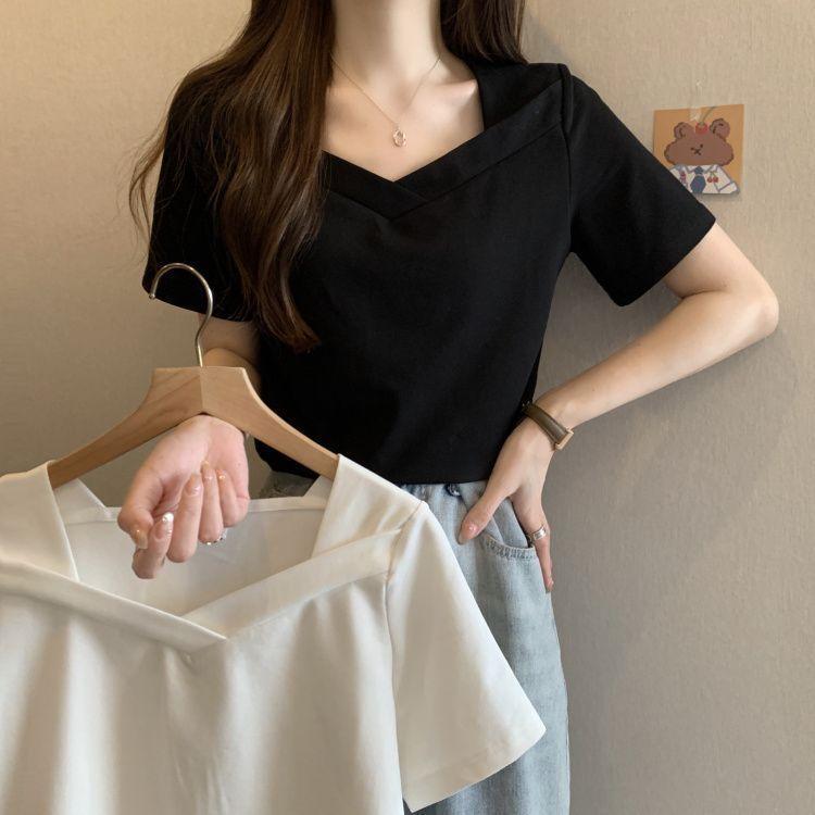 ・カテゴリ: Tシャツ・スタイル: 御姐・主な素材: モダール90-95%・袖丈: 短袖・柄: ソリッド、ステッチ・ネックライン: Vネック・カラー展開: ブラック、ホワイト・サイズ展開: M,L,XL,2XL,3XL,4XL・フィット: ...