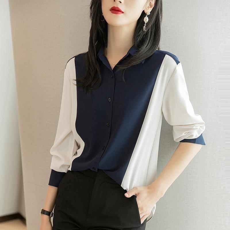 ・カテゴリ: シャツ・主な素材: ポリエステル50-70%、アクリル30-50%・柄: 配色・スタイル: カジュアル・袖丈: 長袖・フィット: ルーズ・丈: 普通・ネックライン: ポロ・袖型: 標準・流行要素: ボタン・カラー展開: ロイヤ...