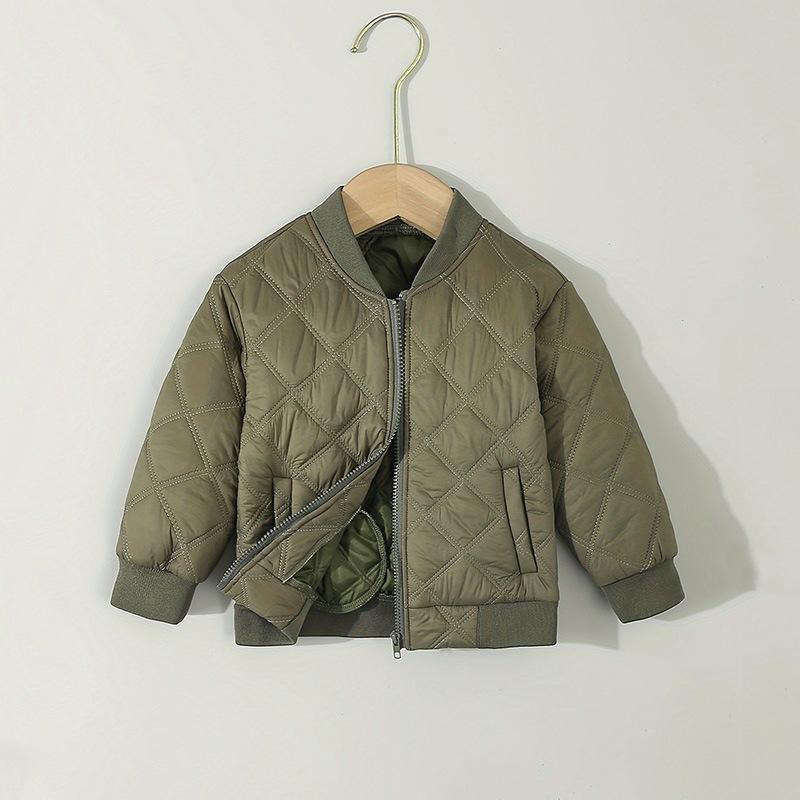 ・性別: 男の子・対象年齢: 1～3歳 (80～100cm)・ネックライン: スタンドカラー・シーズン: 冬、春、秋・スタイル: カジュアル・柄: 無地・厚さ: 普通・生地加工: 柔らかい・フード: なし・要素: スポーツ、カーディガン・袖...