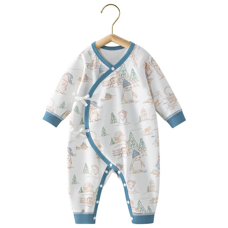 ・素材: 綿100%・性別: 中性・袖丈: 長袖・帽子有無: なし・厚さ: 普通・留め具: スナップボタン・スタイル: カジュアル・デザイン: 長ズボン・商品カテゴリ: ロンパース